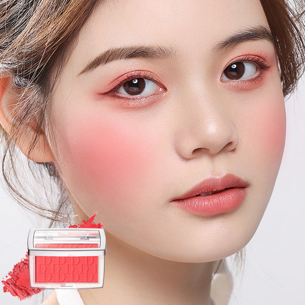 Embossed Blush Palette, High Pigment Blush Soft Waterproof Powder ...