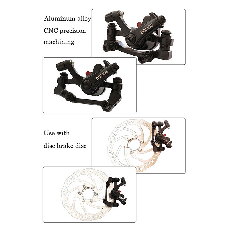Original Mechanical Caliper Aluminum Alloy 160mm Disc Rotor Caliper ...