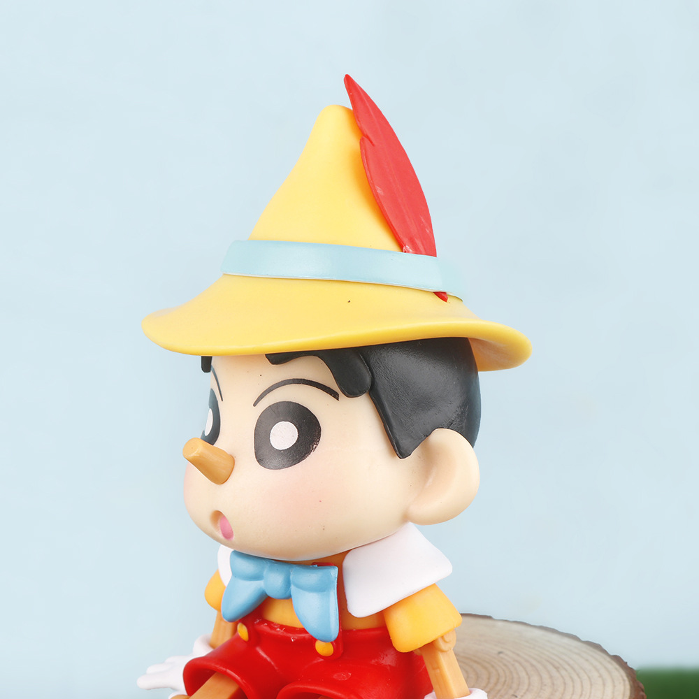 13-15cm Anime Crayon Shin-chan Figure Nohara Shinnosuke Cosplay Clown ...