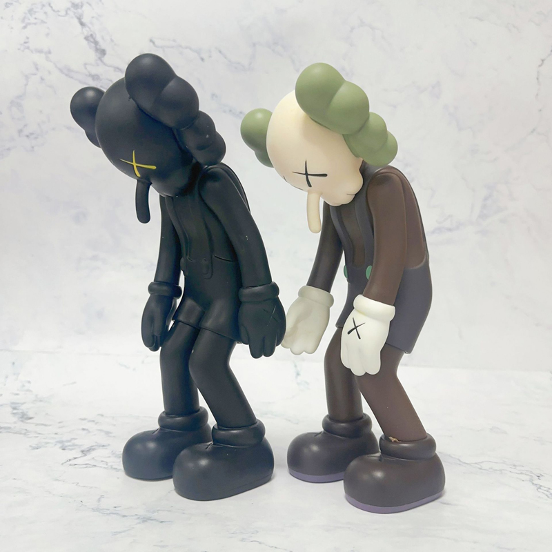 15-33cm KAWS Anime Figure XX Eyes Sesame Street Elmo Colors PVC Action ...