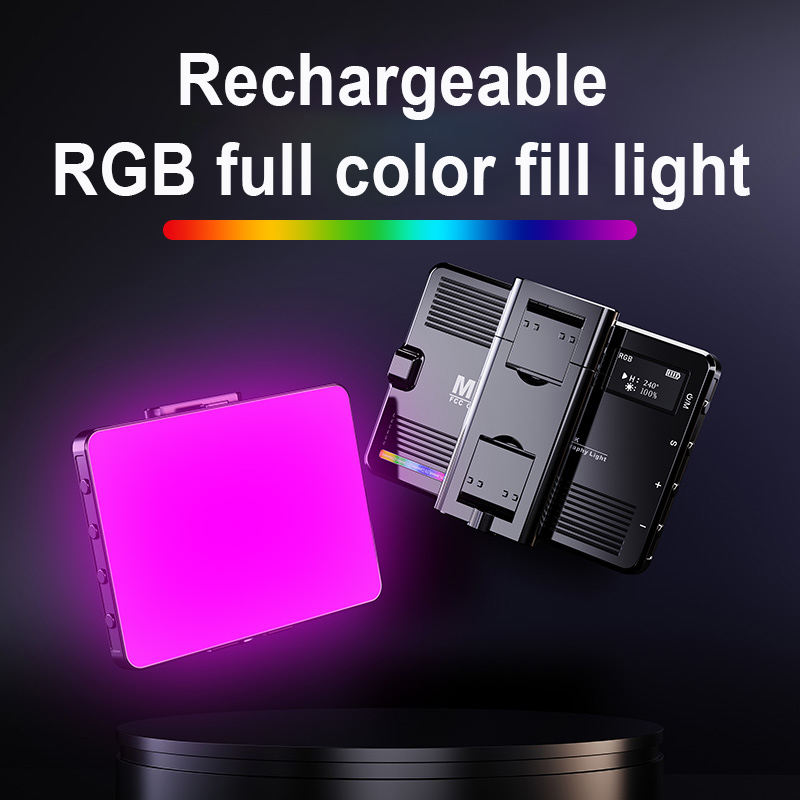M15 M16 RGB Photography Fill Light Built-in Battery With phone clip ...