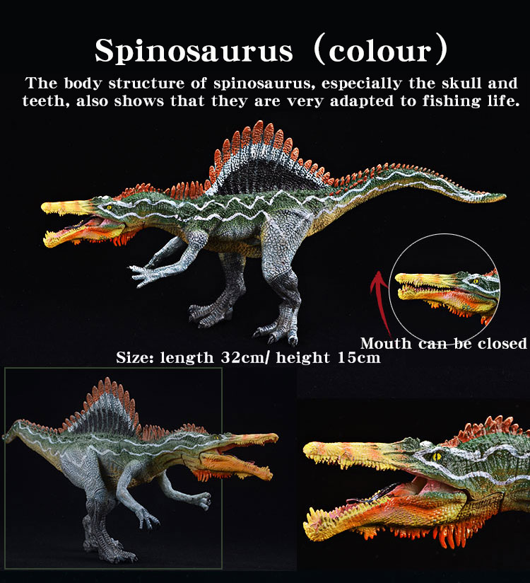Solid Simulation Original Jurassic T-Rex Fishing Spinosaurus Animal ...