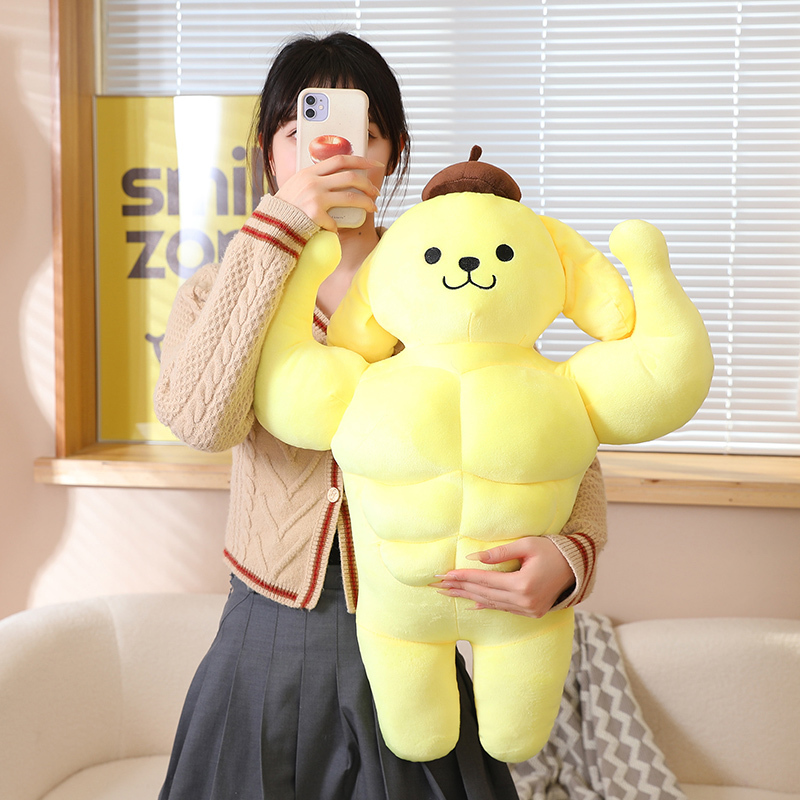 50/70/90cm Stuffed Toy Muscle Fitness Cinnamoroll Kuromi My Melody ...