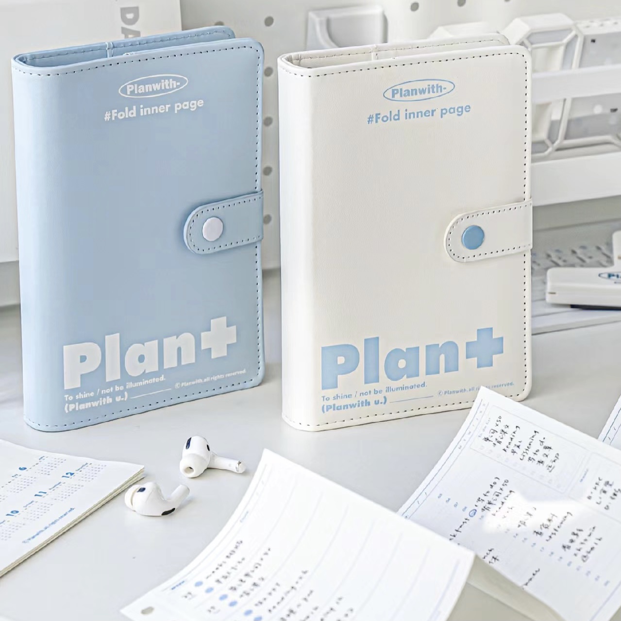Cdaily|Whole Year Loose-Leaf Music Folding Notebook Monthly Plan Weekly ...