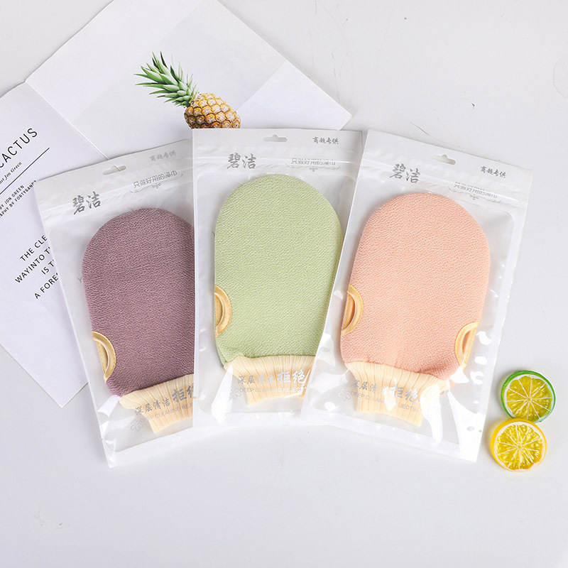 Left And Right Open Soft Bath Towel Double Thick Back Rub Bath Towel ...