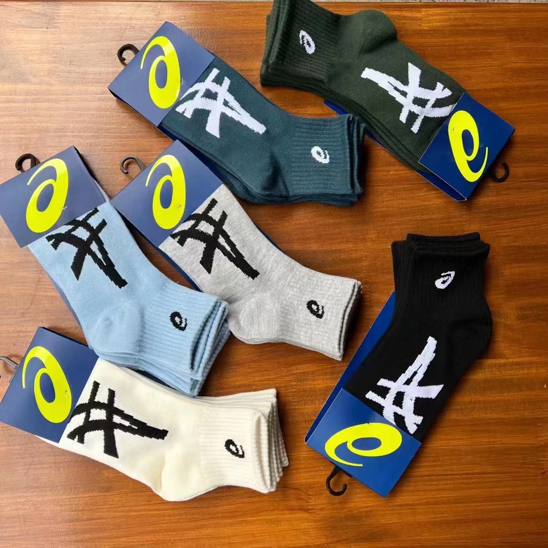 3-Pairs ASICS Men's and Women's Thin Professional Volleyball Socks ...