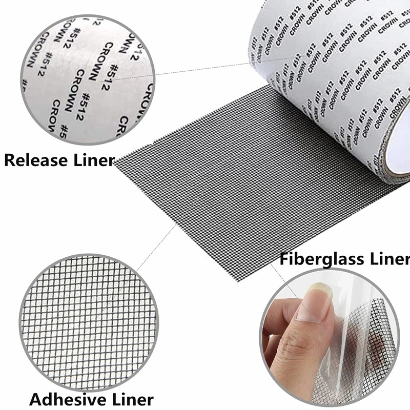 Window Screen Repair Tape – Self-Adhesive Anti-Insect Mesh for Fixing ...