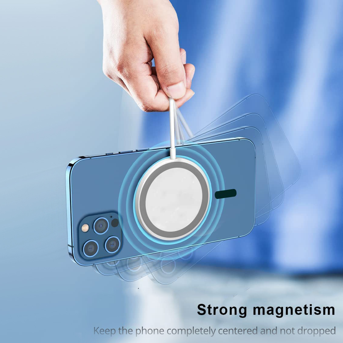 BlueWow Universal Magsafe Ring, Ultra-thin Magsafe Printed Sticker, Magnetic Wireless Charging ...