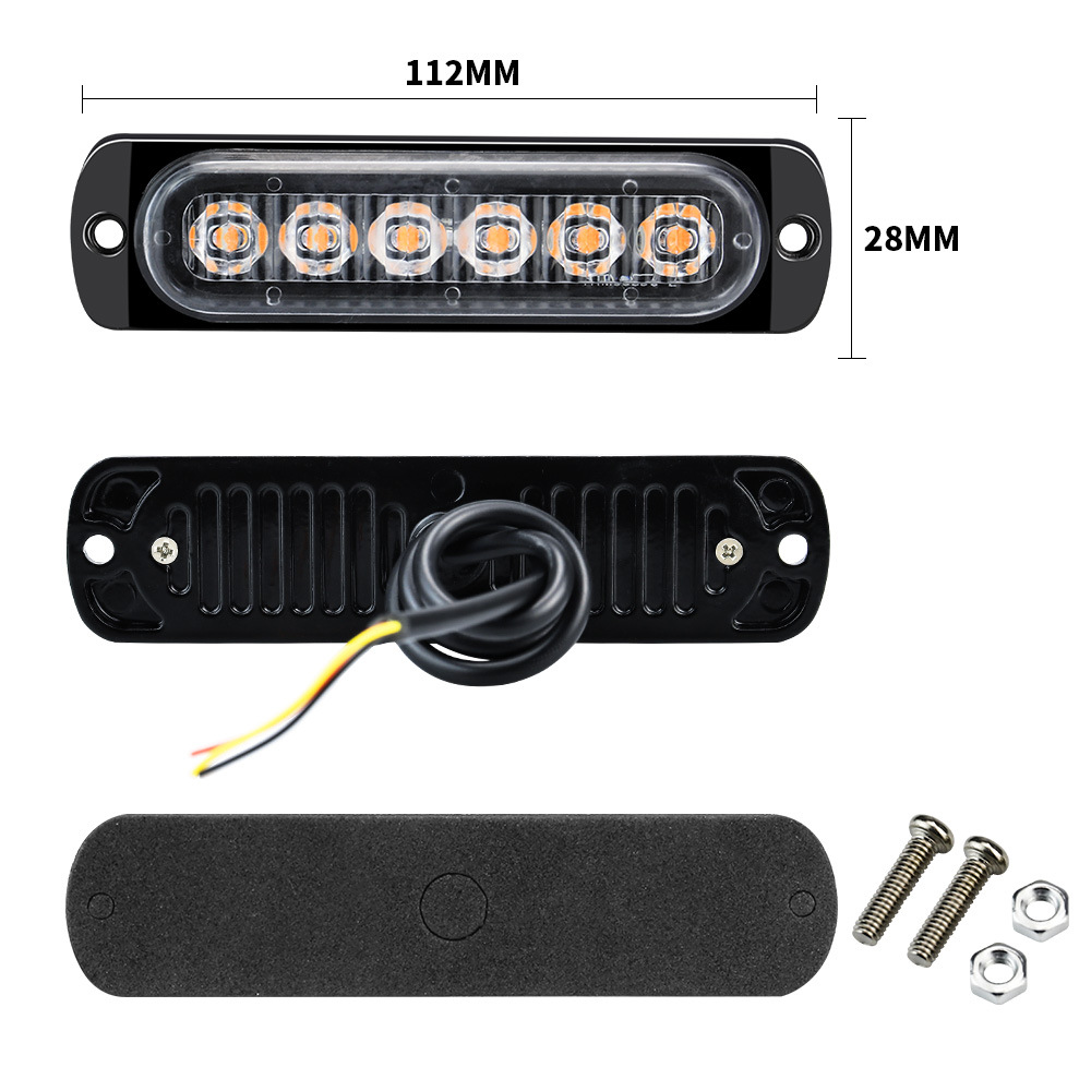 GSY car LED side lights always on 6 lights 12-24V truck/van side lights ...