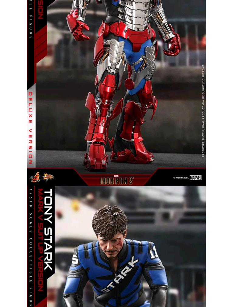 Hottoys HT 1/6 MMS600 Iron Man MK5 Open Armor Version Deluxe Version ...