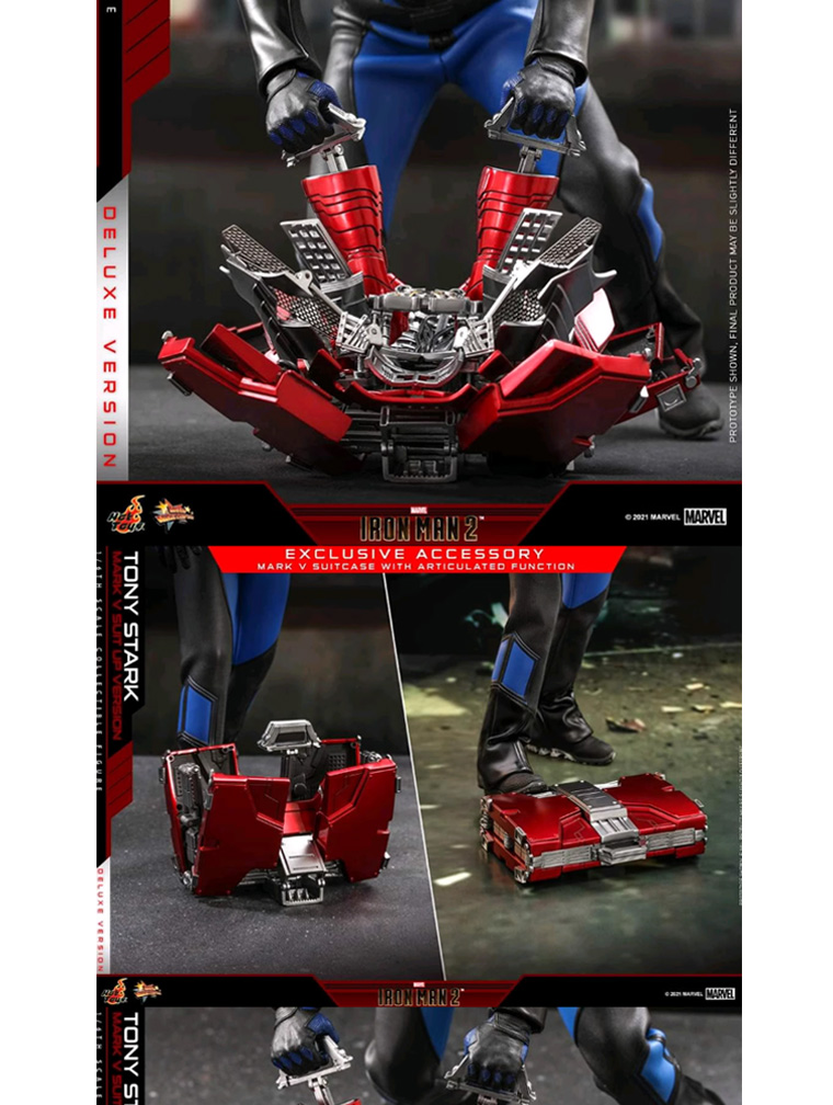 Hottoys HT 1/6 MMS600 Iron Man MK5 Open Armor Version Deluxe Version ...