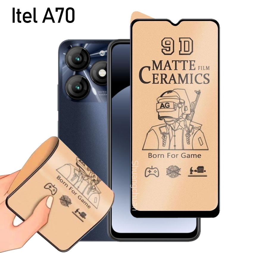 Itel A70 Case +back film+camera lens film+Ceramic membrane soft ...