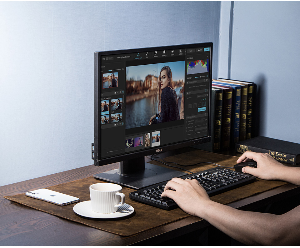 CONTACTS FAMILY Genuine Leather Mouse Pad Cowhide Large Desk Mat ...