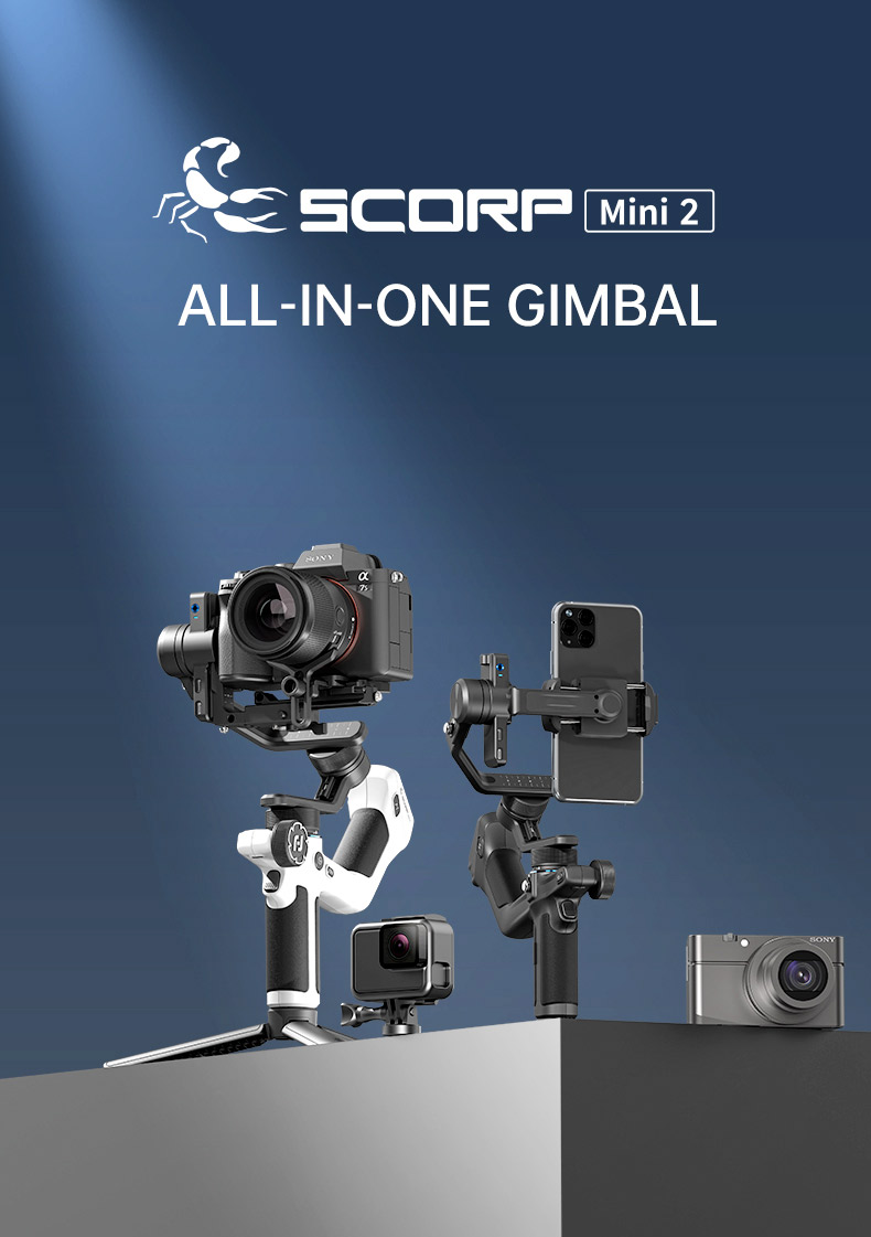FeiyuTech SCORP Mini 2 All-in-One 3-Axis Handheld Gimbal Stabilizer for ...