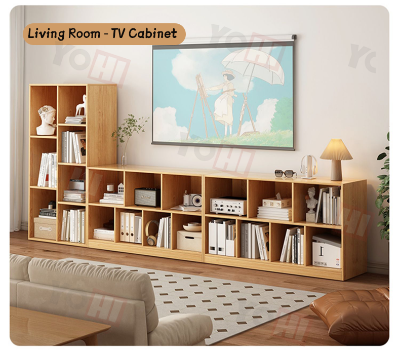 [PH Stock]Multifunctional Bookshelf Storage Cabinet Bookcase Floor ...