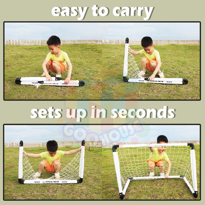 A Pair Outdoor Game Toy Soccer Toys for Kids Portable Folding Soccer ...
