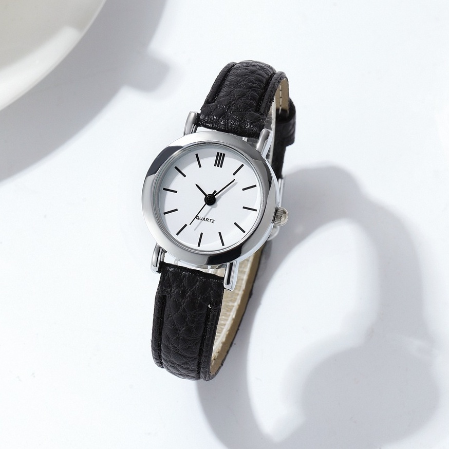 Stylish Mini Dial Quartz Watch for Women - Casual Leather Strap Fashion ...