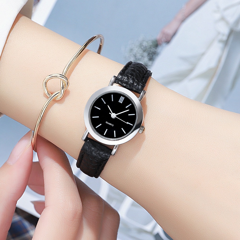 Stylish Mini Dial Quartz Watch for Women - Casual Leather Strap Fashion ...