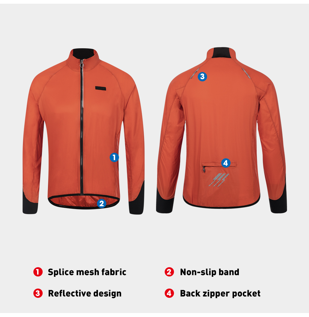 Santic Cycling Windbreaker Men Road Bike Sun Protection Clothing UPF40 ...