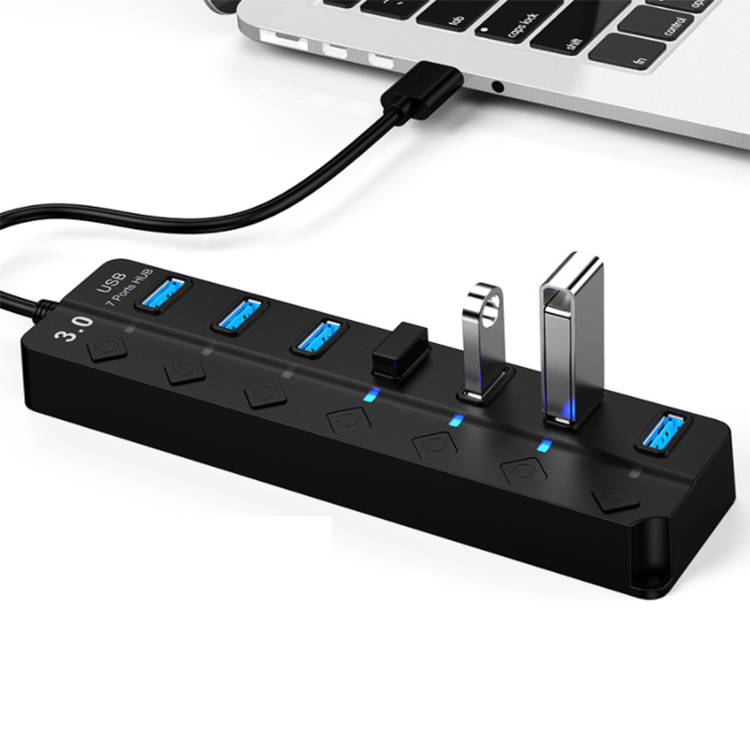 7 Port USB3.0 Adapter Portable USB Multiport Usb Hub USB 3.0 Ports Hub ...