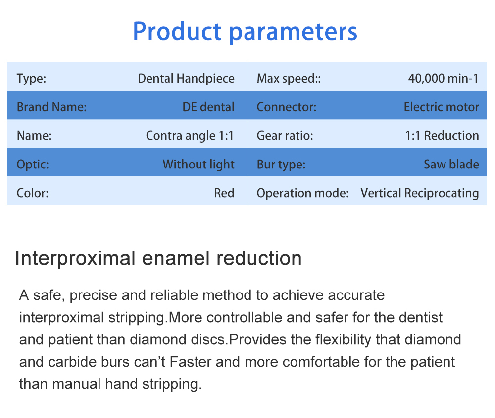 Dental Orthodontic Interproximal Enamel Reduction Reciprocating IPR ...