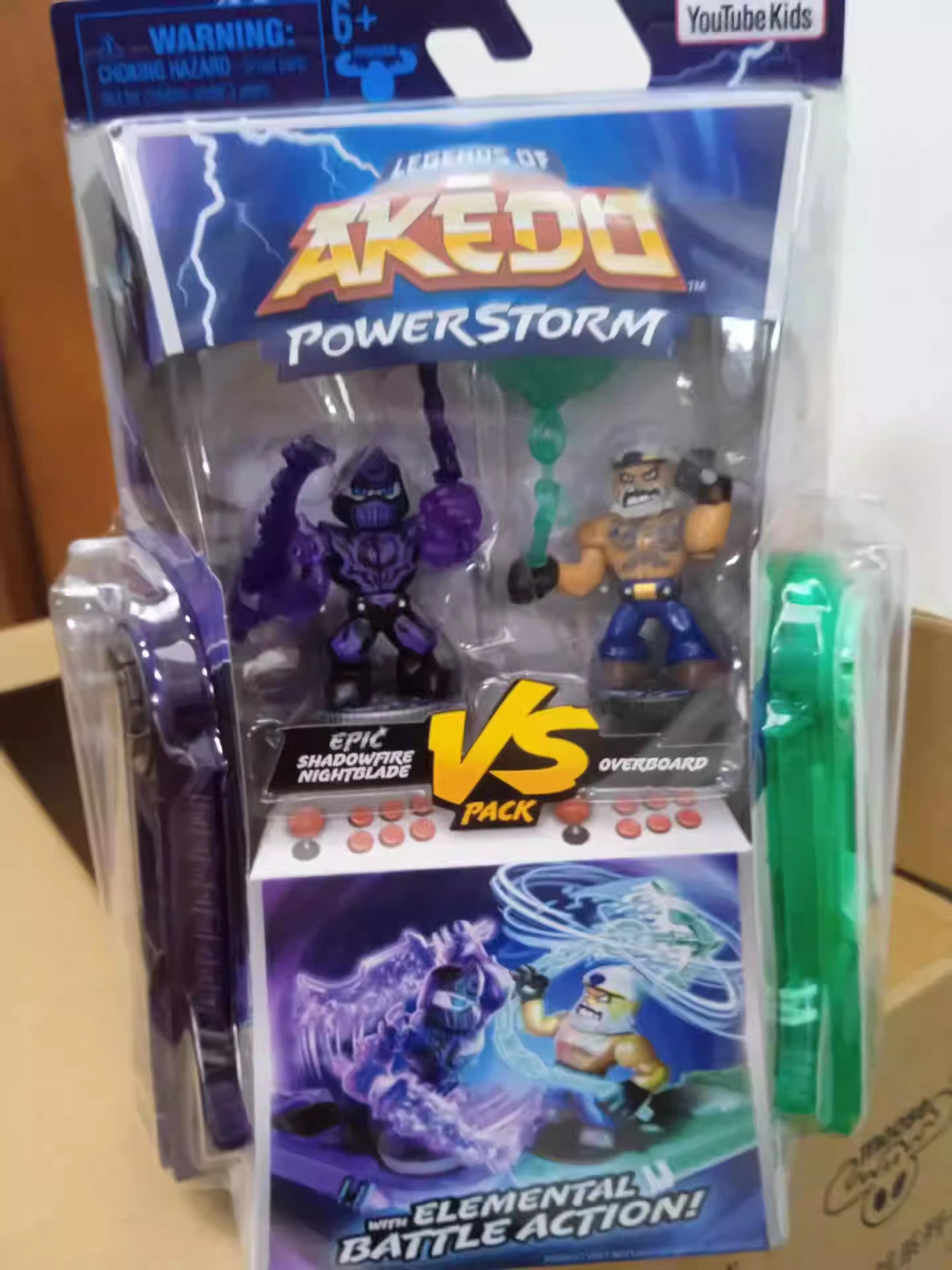 Legends of Akedo Powerstorm | Pack 2 Mini Battling Action Figures and 2 ...