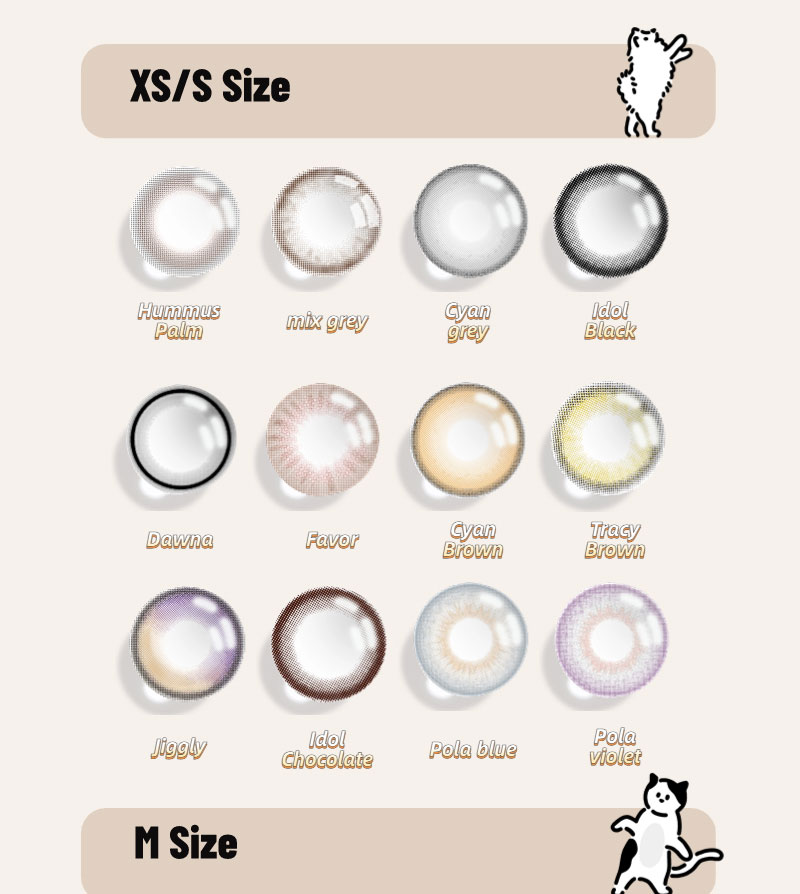 Visual Click 50 Models Contact Lens 1 Pair Colored Contacts For 1 Year ...