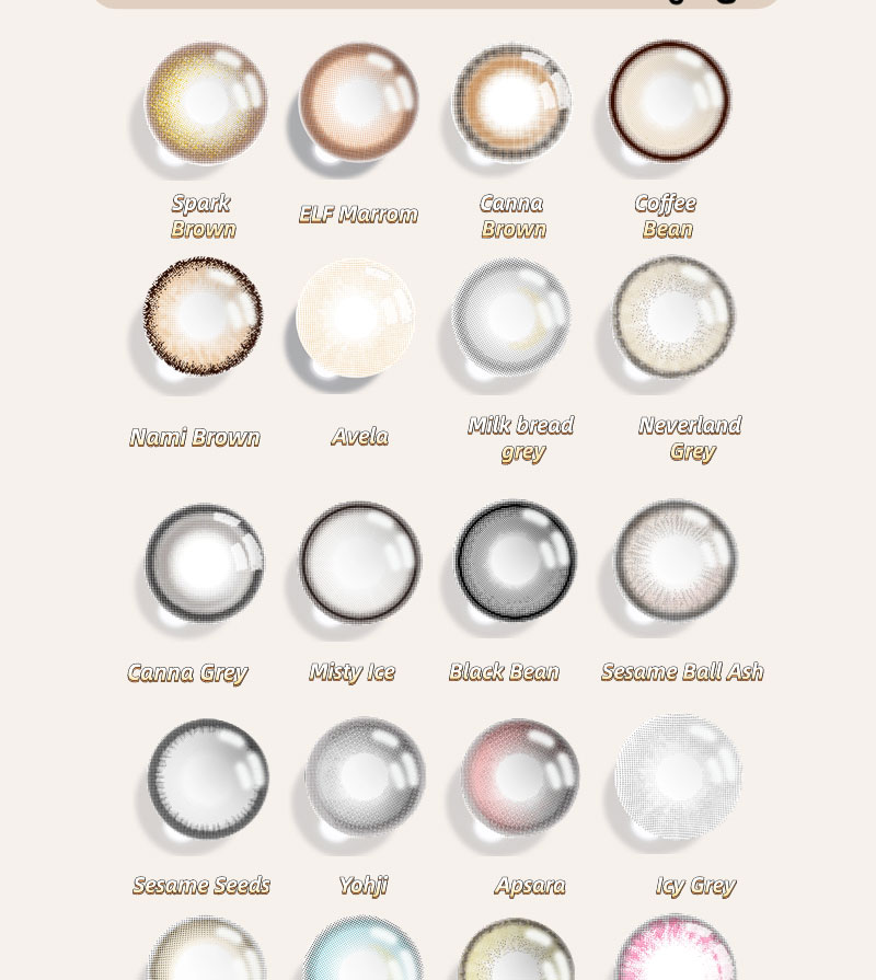 Visual Click 50 Models Contact Lens 1 Pair Colored Contacts For 1 Year ...