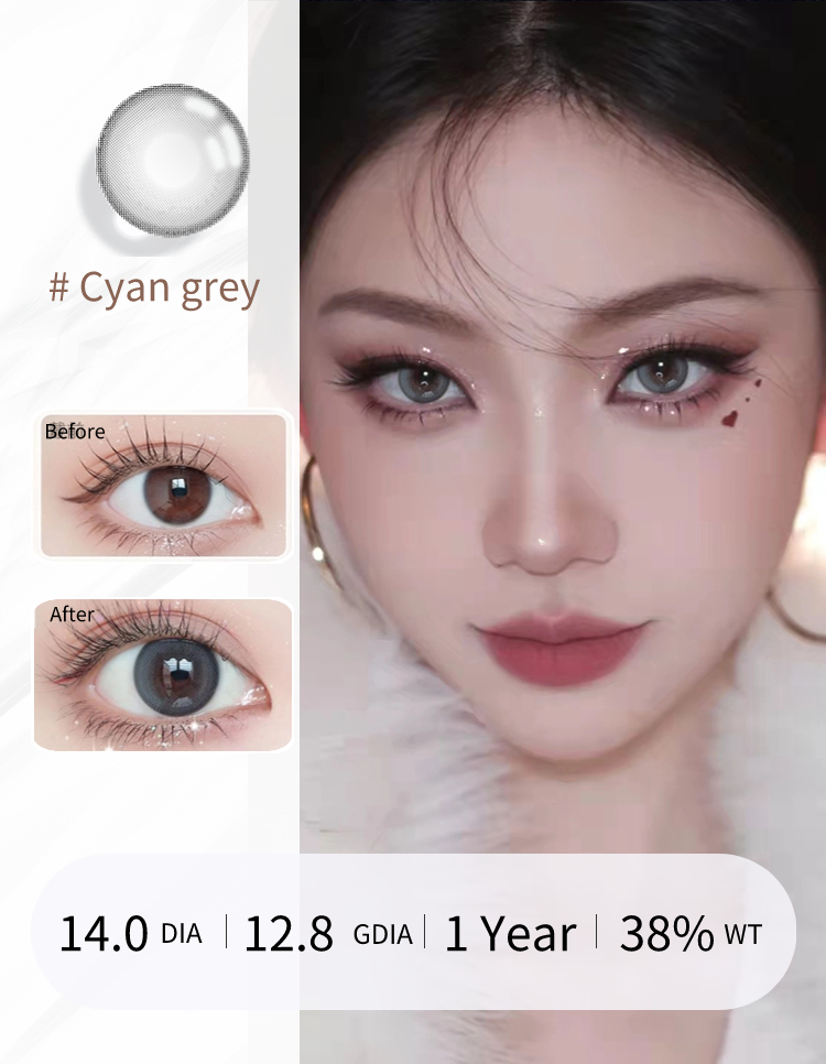 Visual Click Colored Contact Lens Eye Lenses Degree Option 1 Pair 0.00 ...