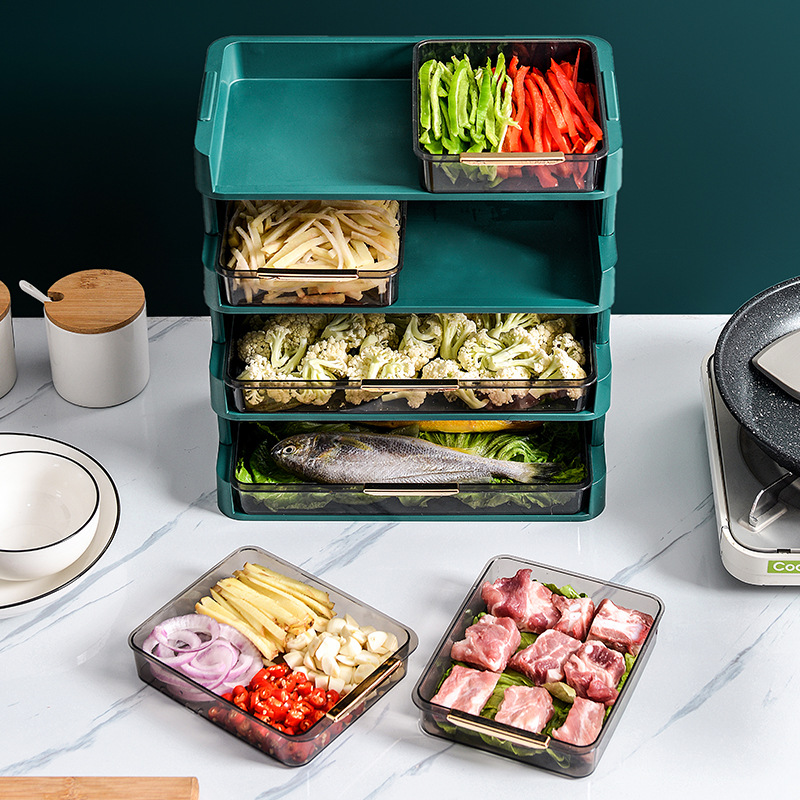 Kitchen Storage Rack Food Preparation Tray Assortment Platter Desktop ...