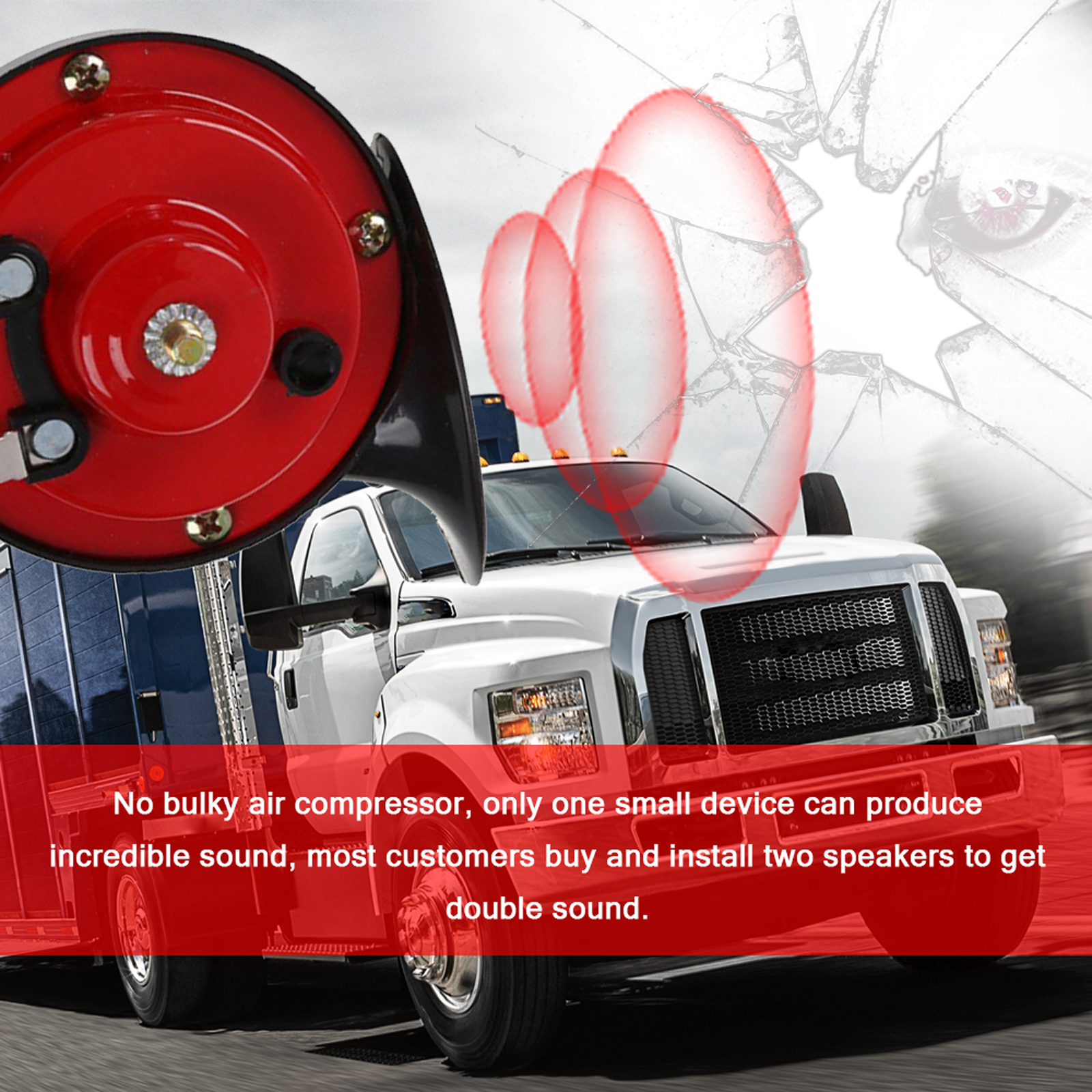 [2025 NEW] 12 V Universal Double Tone Horn Car Motorcycle Air Horn Loud ...