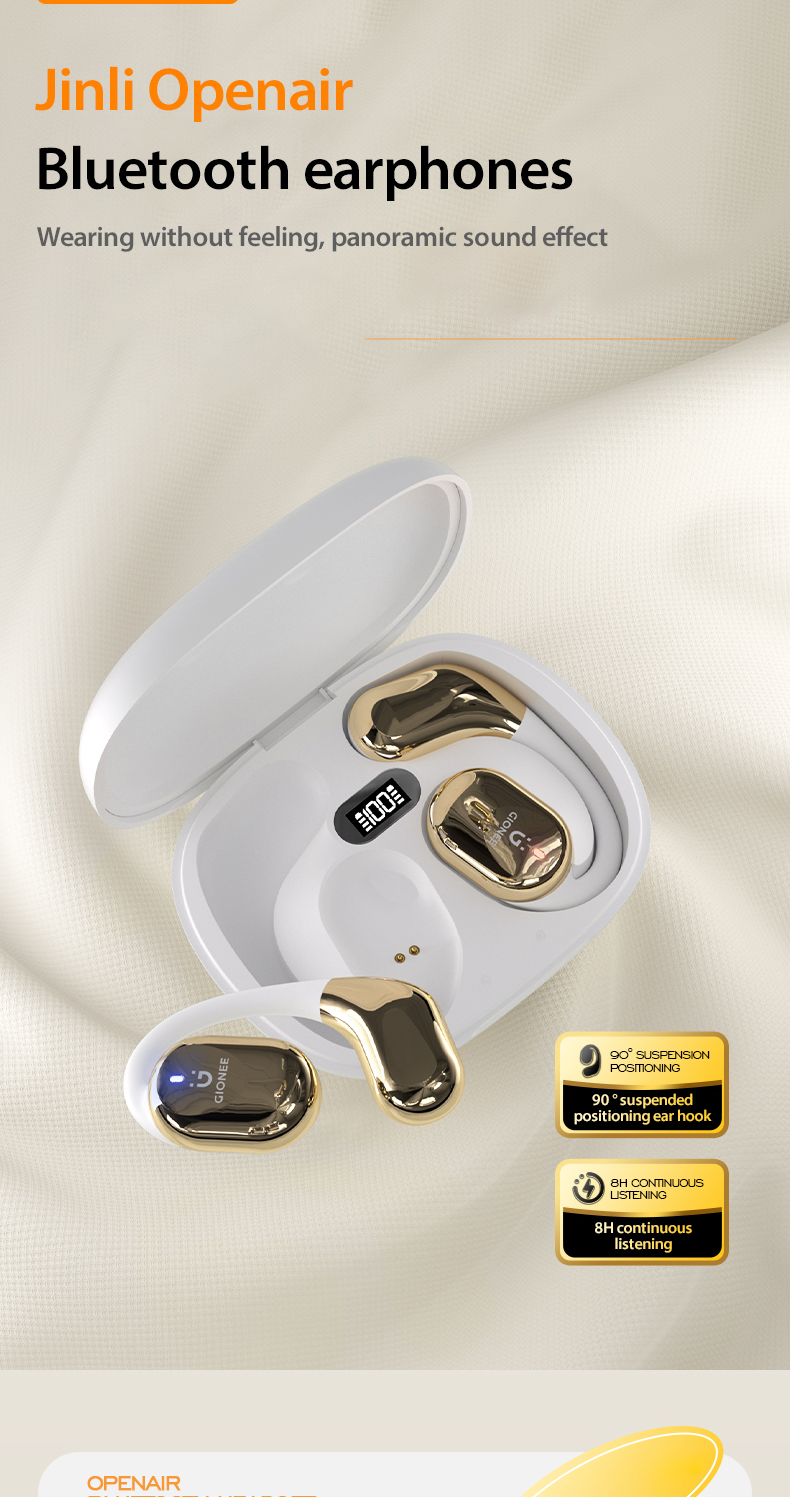 MONSTER GIONEE JL001 Bluetooth Earphone Open Ear Wireless Earphone Sports Headphone Noise ...