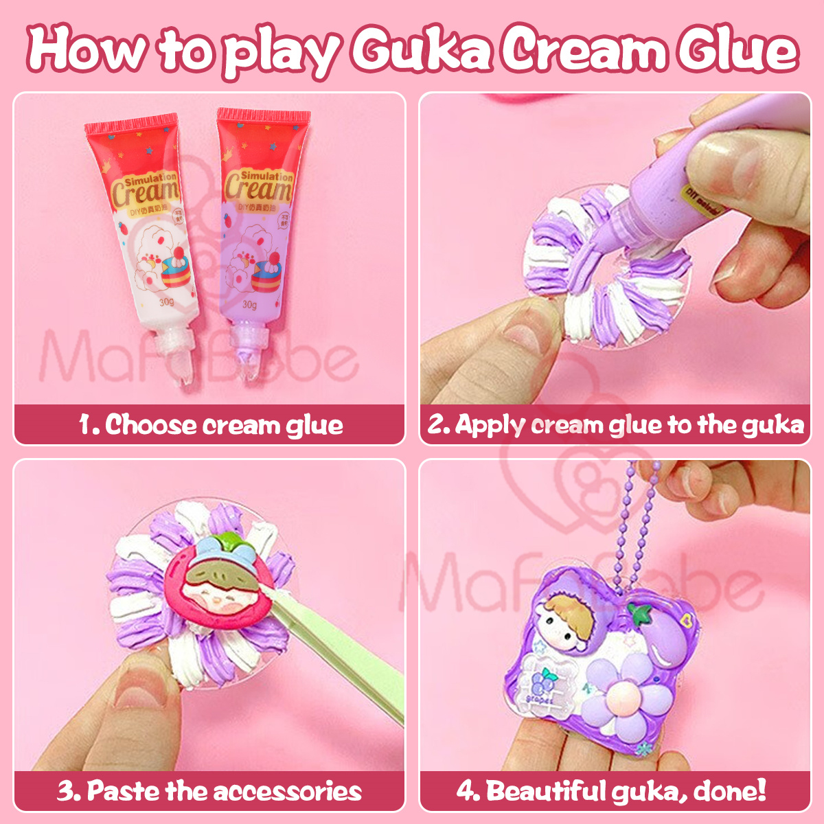 286/857 PCS Cream Guka Guka Set Sticker Guka Kuka Children's Puzzle ...