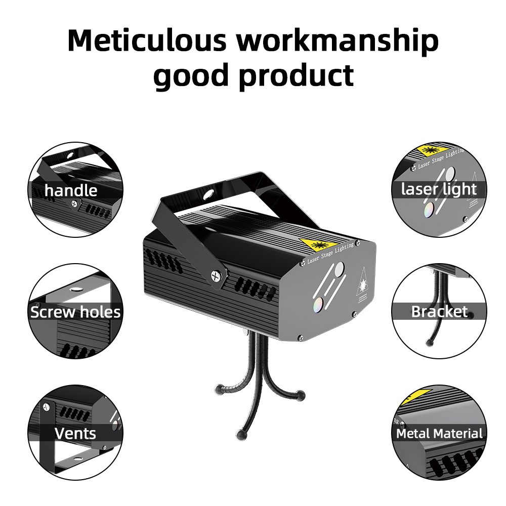 16 Pattern laser light Mini Laser Projector DJ Disco Light Stage Laser ...
