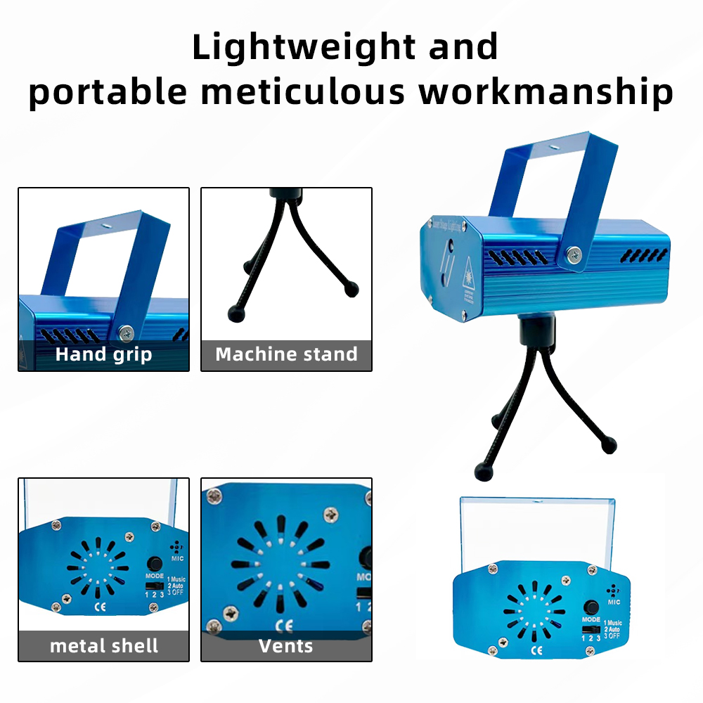 32 pattern mini-party laser projector light DJ Disco Strobe power ...