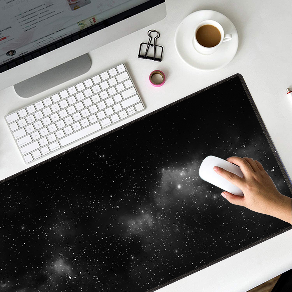 Starry sky Mousepad Night View black Extended Mousepad Large Gaming ...