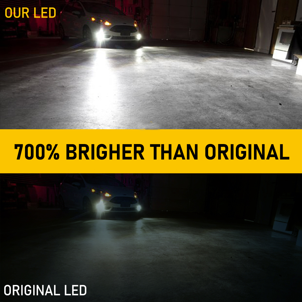 TUFFOO 1Pair Dual Color L1B LED Fog Light Bulb 14000LM For Honda BRV ...