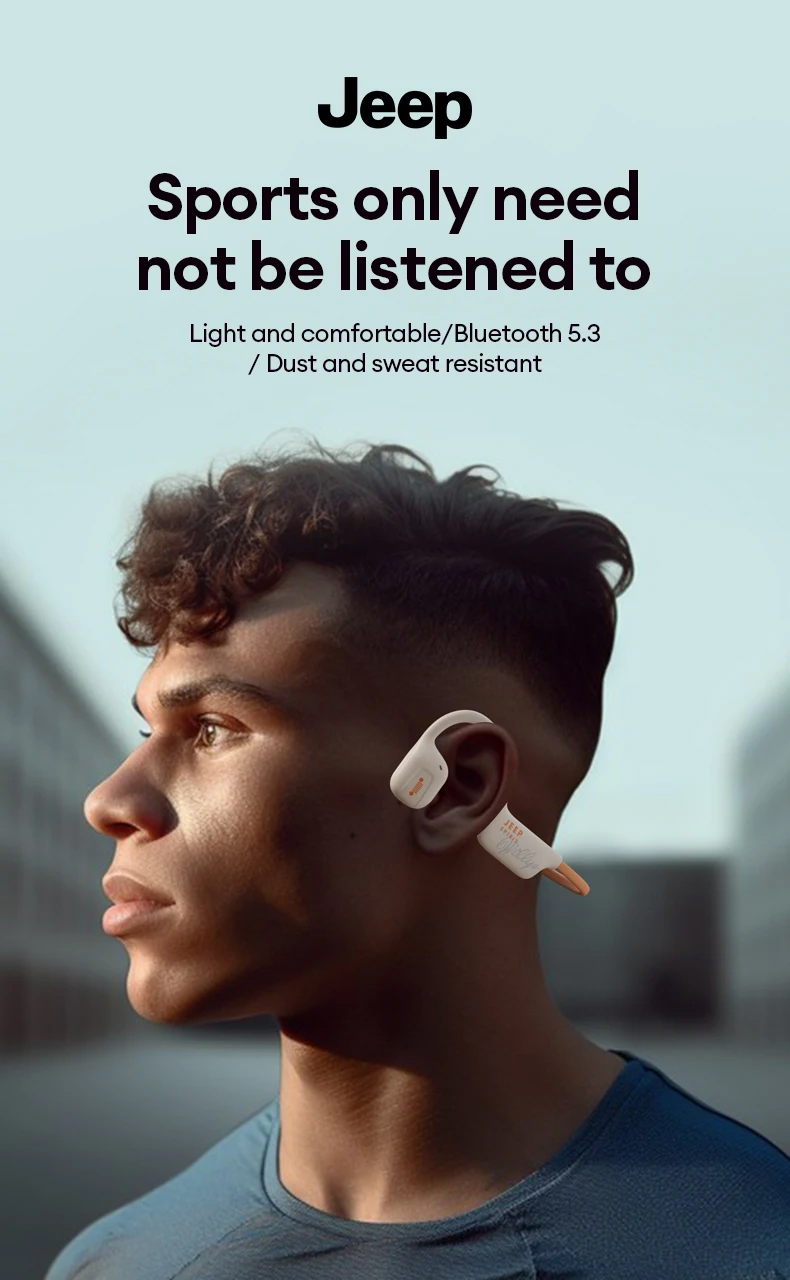 JEEP JPS EC001 Open Ear Wireless Earphones Bone Conduction Bluetooth 5. ...