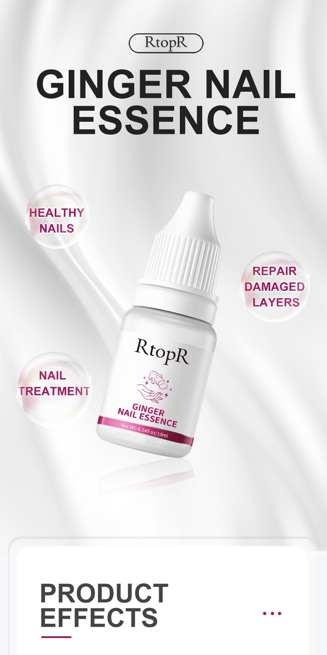 RtopR Ginger Antibacterial Nail Treatment Essential Anti Fungal ...