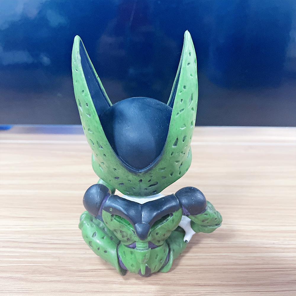 13cm Dragon Ball Z Cell Vertical Middle Finger Anime Figure Toy ...