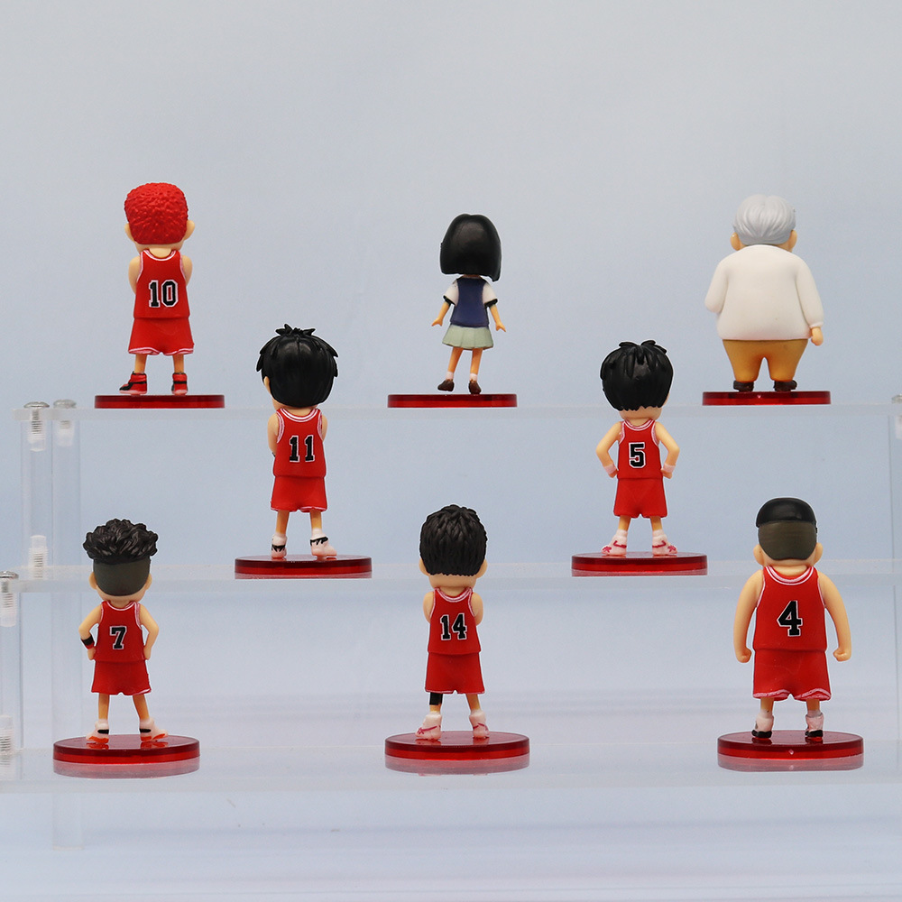 8Pcs/Set 7cm Anime Slam Dunk Figure Rukawa Kaede Sakuragi Hanamichi ...