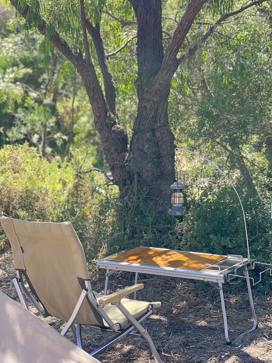 Outdoor IGT Desktop Light Pole, Stainless Steel Curved Light Stand ...