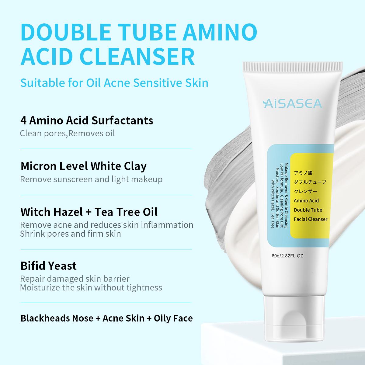 AISASEA Niacinamide Whitening Exfoliating Gel 50g+Amino Acid Double ...