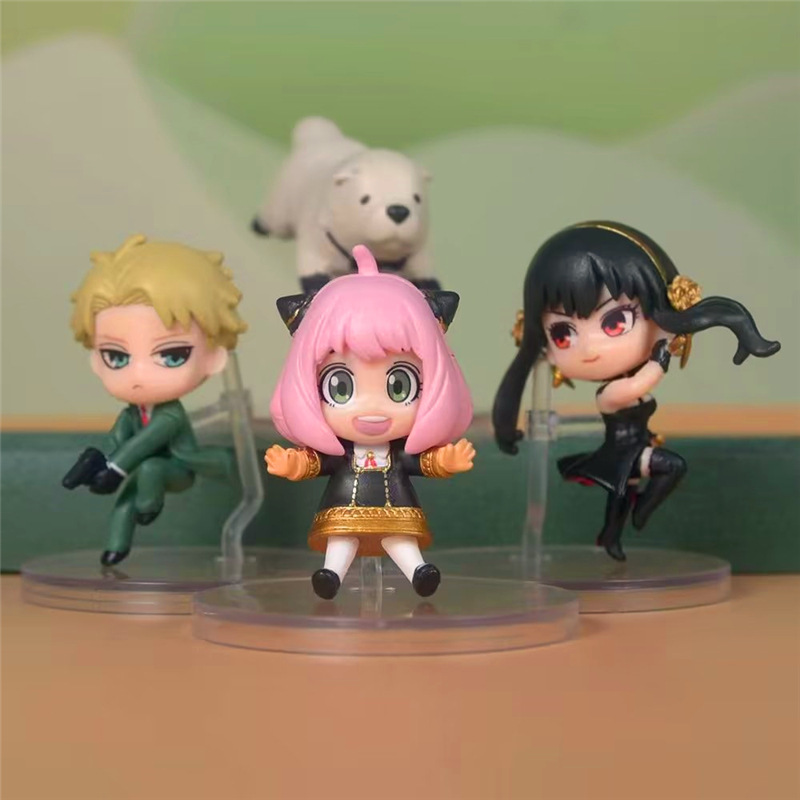4Pcs/Set 5cm Anime SPY×FAMILY Figure Anya Forger Twilight Loid Forger ...