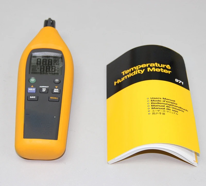 Fluke 971 Temperature Humidity Meter Tester Psychrometer 99 Record ...