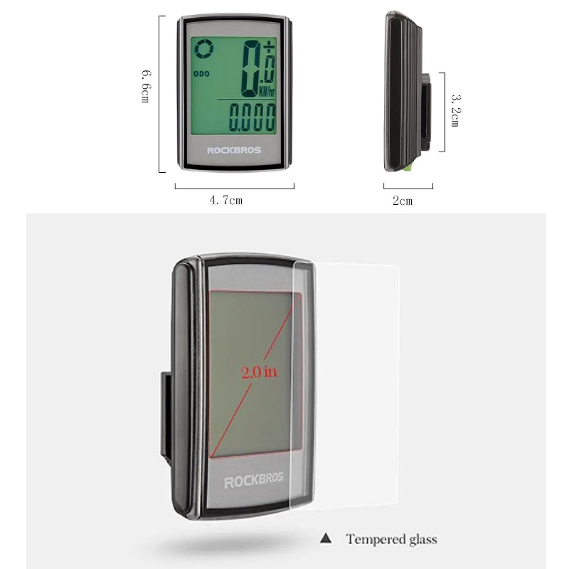 【PH Delivery】ROCKBROS Bike Wireless Speedometer Backlight Cycling ...