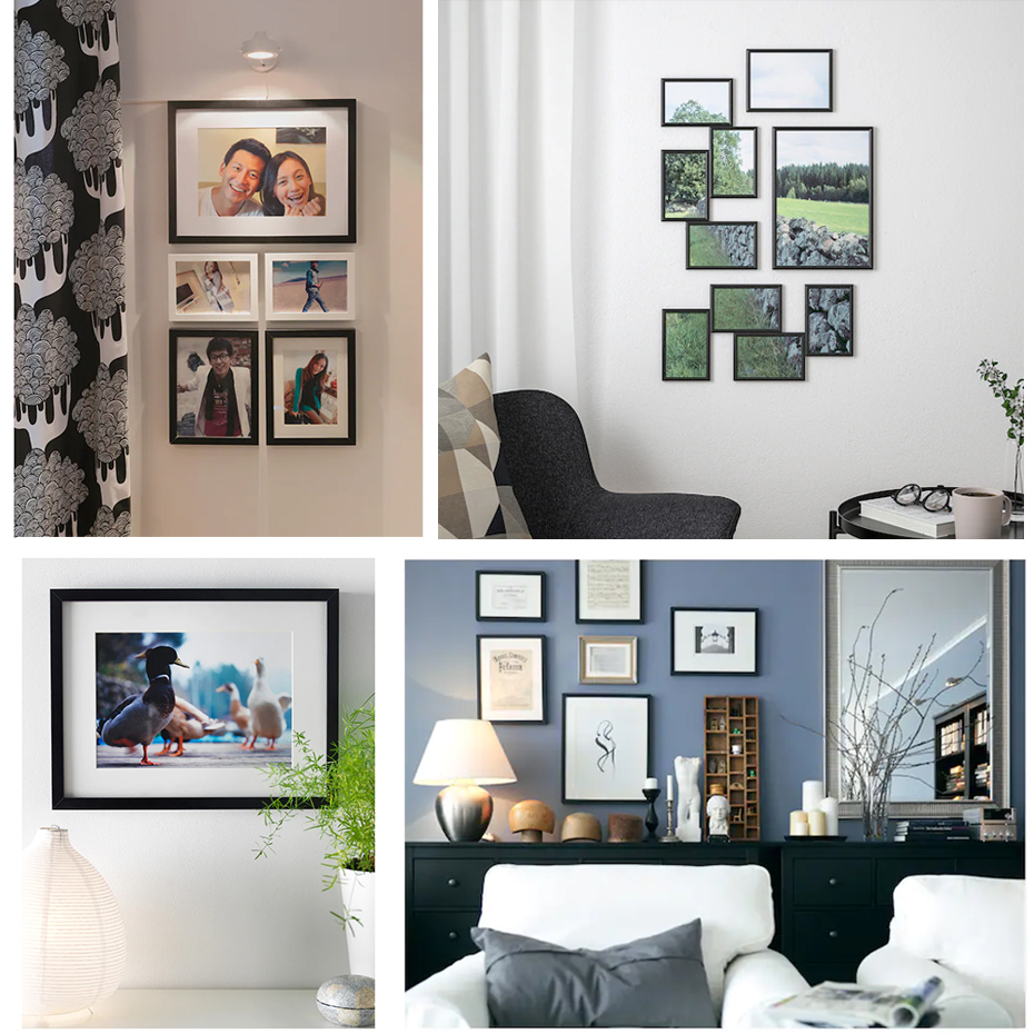 Black Picture Frame for Poster Photo 30x40 40x50 50x70cm A4 Simple ...