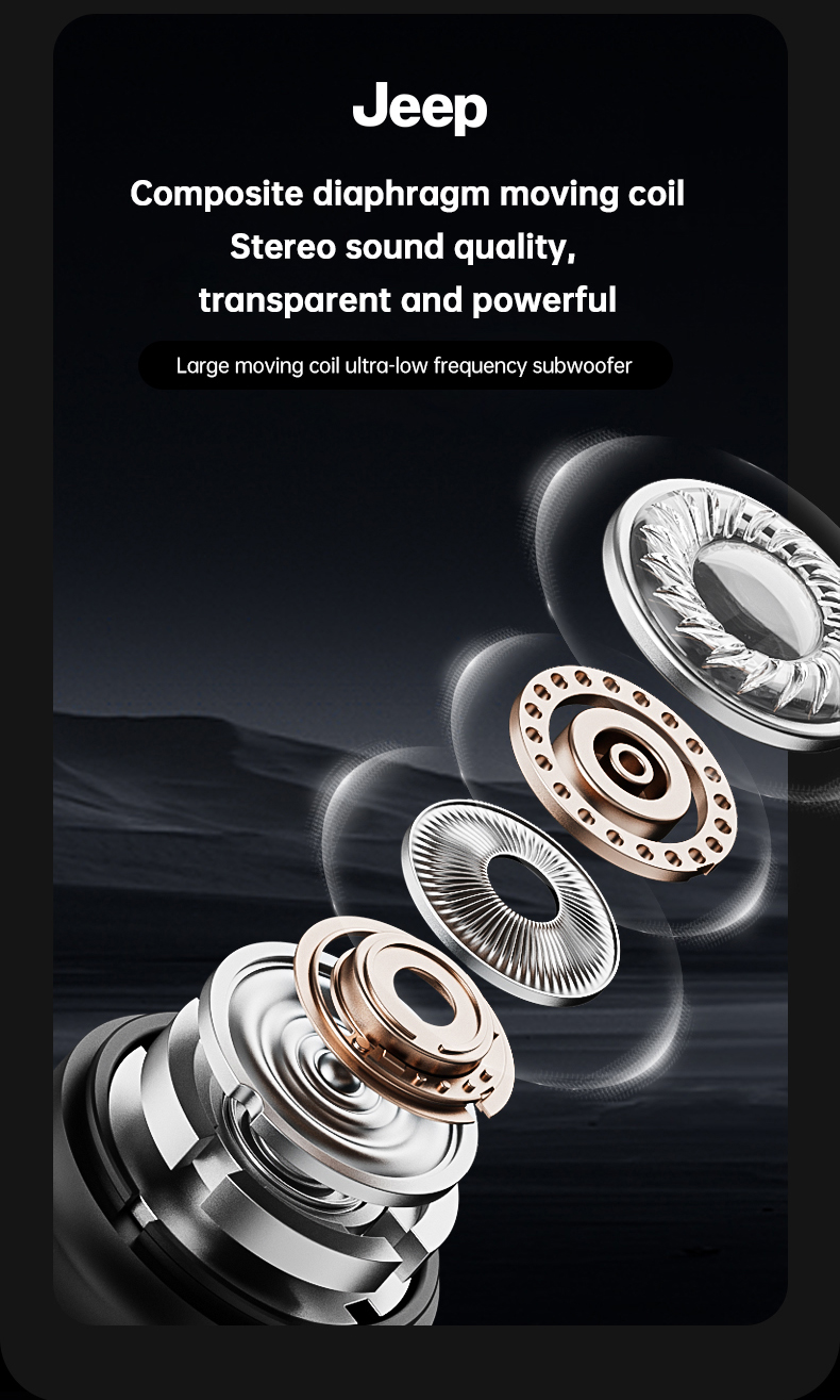 Jeep EW011 TWS True Wireless Bluetooth Earphones HiFi Sound Noise ...