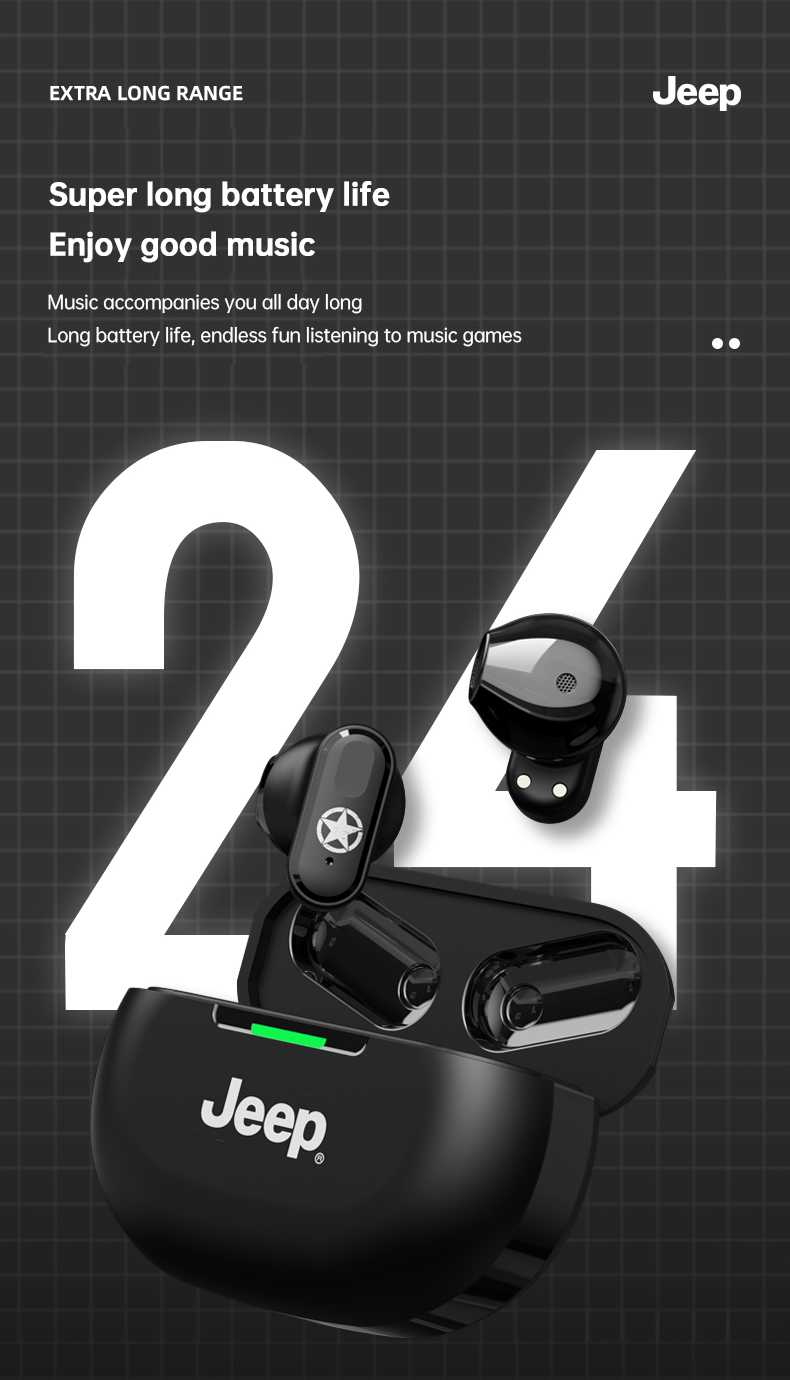 Jeep EW011 TWS True Wireless Bluetooth Earphones HiFi Sound Noise ...