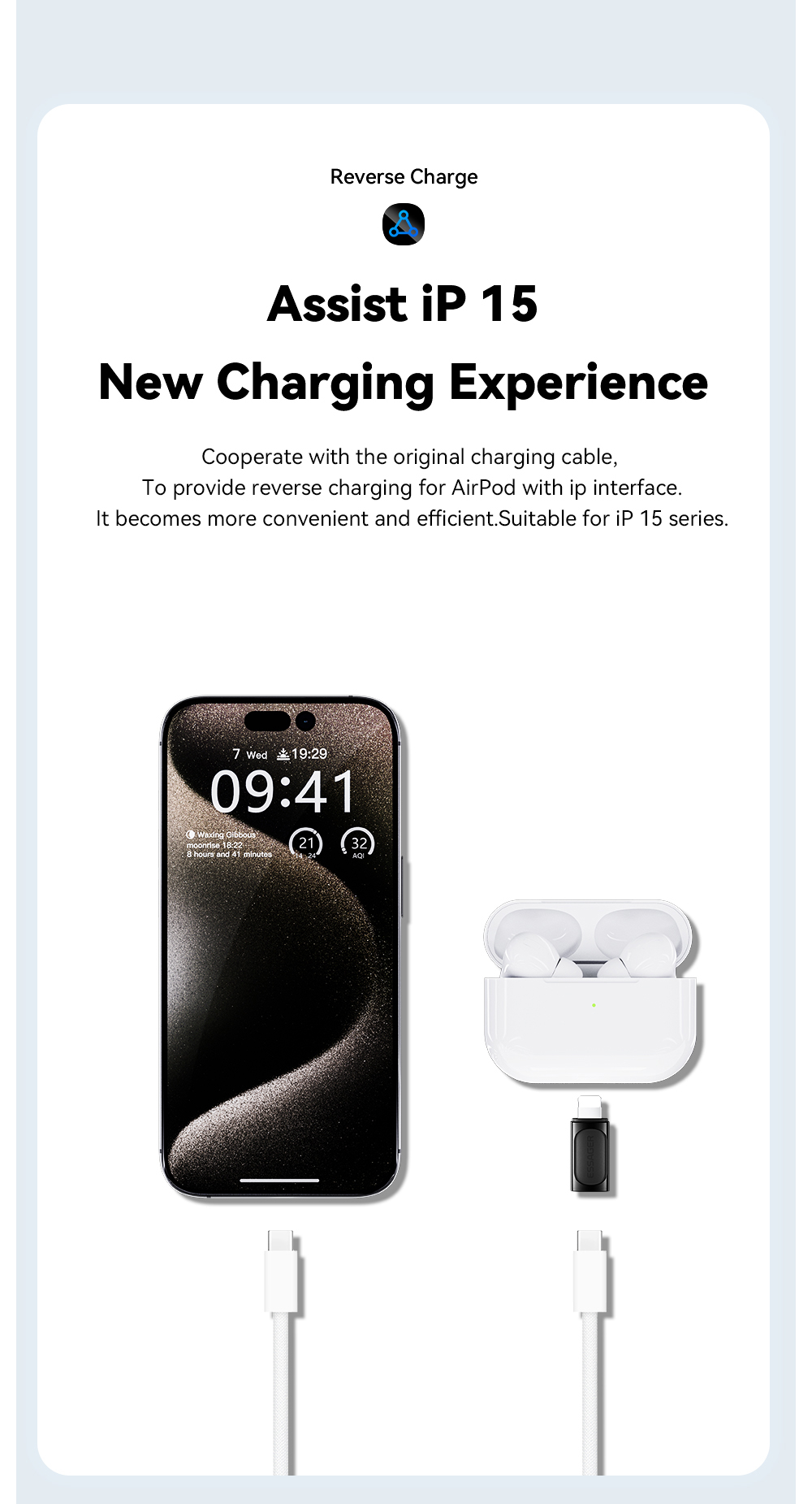 Essager Type C To Ios & Ios To Type C OTG For IP Adapter 3A USB 2.0 ...